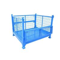 China Custom Different Size Collapsible Stackable Storage Steel Pallet Box Rack for sale