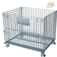 China Customized ESOON warehouse detachable nestable storage steel stacking palletainer for sale