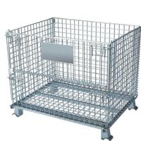 China Customized ESOON warehouse detachable nestable storage steel stacking palletainer for sale