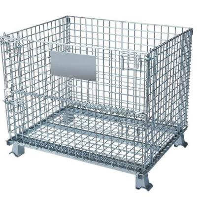 China Hot Dip Galvanized Stackable Mobile Foldable Collapsible Steel Load 1000kg Post Pallet Rack Manurack for sale