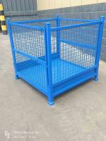 China Hot Dip Galvanized Stackable Mobile Foldable Collapsible Steel Load 1000kg Post Pallet Rack Manurack for sale