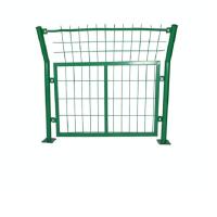 China Steel Warehouse Rack Parts Guardrail Enclosure Iron Wire Fence Welded Frame for sale