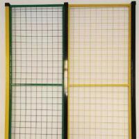 China Steel Warehouse Rack Parts Guardrail Enclosure Iron Wire Fence Welded Frame for sale