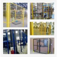 China Steel Warehouse Rack Parts Guardrail Enclosure Iron Wire Fence Welded Frame for sale