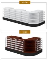 China Whole net  lowest price  retail counter checkout supermarket restaurant modern store superior cashier desk for sale