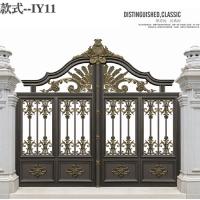 China Customized courtyard gates, garden gates, villa gates, manor gates, electric garden gates, and courtyard entrance gates for sale