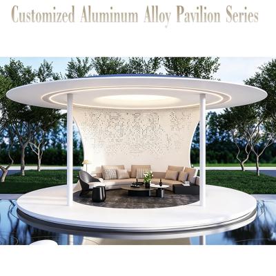 China Aluminum Alloy Flip Louver Gazebo with Wind and Rain Protection for Outdoor Sunroom for sale