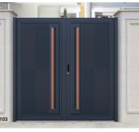 China Electric Aluminum Courtyard Gate with Custom Size and 304 Stainless Steel Hardware for Villa Gardens for sale