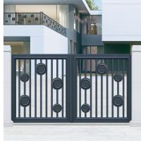 China Custom Carved Aluminum Art Courtyard Gate, Automatic Electric Villa Yard Gate with Long Lasting Outdoor Durability for sale