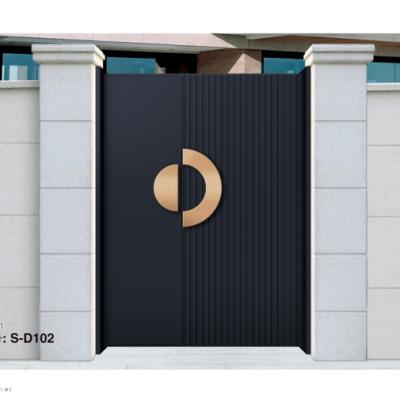 China Modern Minimalist T6-T5 Aviation-grade Aluminum Alloy Courtyard Gate with Custom Size and Electric Control for Villa Gardens for sale
