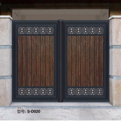 China Custom Size T6-T5 Aviation-grade Aluminum Alloy Courtyard Gate with Electric Control for Villas and Gardens for sale
