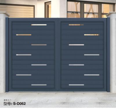 China Custom Size T6-T5 Aviation-grade Aluminum Alloy Electric Control Courtyard Gate for Villa Gardens for sale