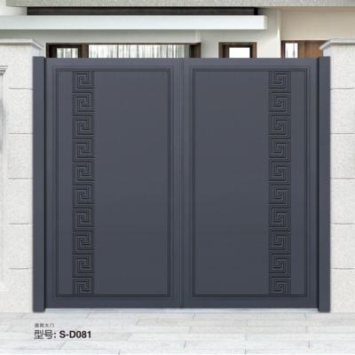 China Modern Villa Courtyard Gate with T6-T5 Aviation-grade Aluminum Alloy Custom Size and Electric Control for sale