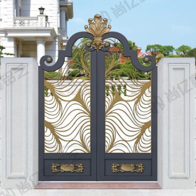 China Custom European Manor Aluminum Courtyard Gate for sale