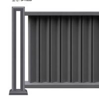 China Dark Gray Fluorocarbon Aluminum Louver Fence with Scalable Configuration for Minimalist Design for sale