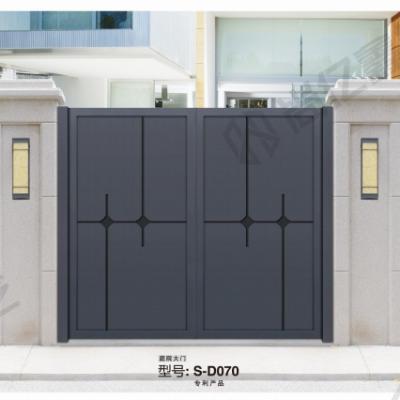 China Luxury T6-T5 Aviation-grade Aluminum Alloy Custom Size Electric Control Villa Entrance Courtyard Gate for sale