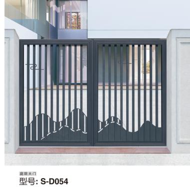China Modern T6-T5 Aviation-grade Aluminum Alloy Custom Size Electric Control Courtyard Gate for Villa Gardens for sale
