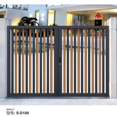 China Modern T6-T5 Aviation-grade Aluminum Alloy Custom Size Electric Control Courtyard Gate for Villa Gardens for sale
