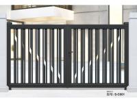 China Modern T6-T5 Aviation-grade Aluminum Alloy Custom Size Electric Control Courtyard Gate for Villa Gardens for sale