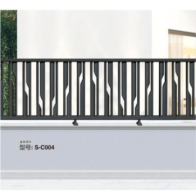 China Custom Outdoor Aluminum Fence with Minimalist Slant-Bar Design and Matte Finish for Long-lasting Durability for sale