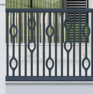 China Modern Minimalist Aluminum Fence with Geometric Hollow Design and Matte Finish for Long-lasting Durability for sale