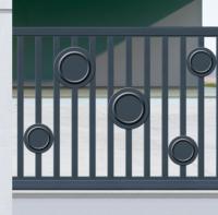 China Round Custom Outdoor Aluminum Fence - Minimalist Villa Railing for sale