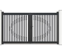 China Luxury T6-T5 Aviation-grade Aluminum Alloy Villa Courtyard Gate with Custom Size and Electric Control for sale