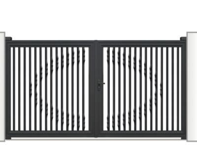 China Luxury T6-T5 Aviation-grade Aluminum Alloy Villa Courtyard Gate with Custom Size and Electric Control for sale