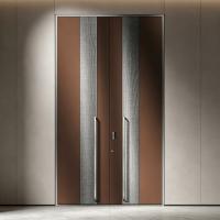 China Modern T6-T5 Aviation-grade Aluminum Alloy Entrance Door with 304 Stainless Steel Hardware and Electric Switch/Remote Control for sale