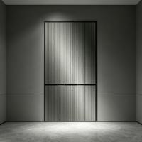 China T6-T5 Aviation-grade Aluminum Alloy Thermal Break System Door with 304 Stainless Steel Hardware and Electric Switch/Remote Control for sale