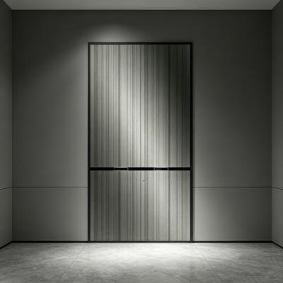 China T6-T5 Aviation-grade Aluminum Alloy Thermal Break System Door with 304 Stainless Steel Hardware and Electric Switch/Remote Control for sale