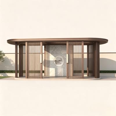 China Custom Size Aluminium Louver Gazebo with T6-T5 Aviation-grade Aluminum Alloy and 304 Stainless Steel Hardware for sale