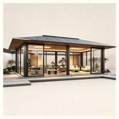 China Minimalist Custom Size Glass Gazebo with 304 Stainless Steel Hardware and T6-T5 Aviation-grade Aluminum Alloy for sale