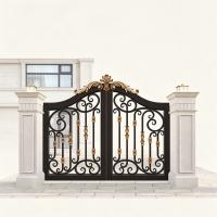 China Modern T6-T5 Aviation-grade Aluminum Alloy Custom Size Electric Control Courtyard Gate for Villa Gardens for sale
