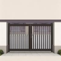 China Luxury Custom Size T6-T5 Aviation-grade Aluminum Alloy Courtyard Gate with Electric Control for sale
