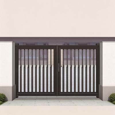 China Luxury Custom Size T6-T5 Aviation-grade Aluminum Alloy Courtyard Gate with Electric Control for sale