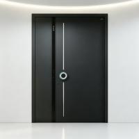 China Modern T6-T5 Aviation-grade Aluminum Alloy Entrance Door with 304 Stainless Steel Hardware and Electric Switch/Remote Control for sale