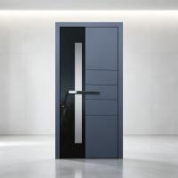 China Modern T6-T5 Aviation-grade Aluminum Alloy Entrance Door with 304 Stainless Steel Hardware and Electric Switch/Remote Control for sale