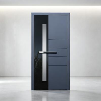 China Modern T6-T5 Aviation-grade Aluminum Alloy Entrance Door with 304 Stainless Steel Hardware and Electric Switch/Remote Control for sale