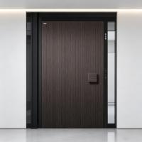 China Modern T6-T5 Aviation-grade Aluminum Alloy Entrance Door with 304 Stainless Steel Hardware and Electric Switch/Remote Control for sale