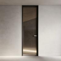 China Custom Size Aluminum Wood Composite Door with T6-T5 Aviation-grade Aluminum Alloy and 304 Stainless Steel Hardware for sale