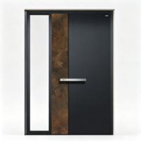 China Modern T6-T5 Aviation-grade Aluminum Alloy Entrance Door with 304 Stainless Steel Hardware and Electric Switch/Remote Control for sale