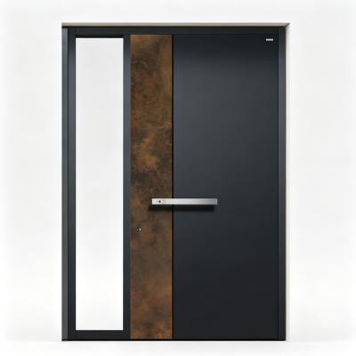 China Modern T6-T5 Aviation-grade Aluminum Alloy Entrance Door with 304 Stainless Steel Hardware and Electric Switch/Remote Control for sale