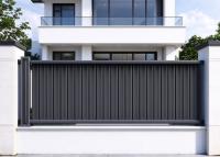China Dark Gray Fluorocarbon Aluminum Louver Fence with Scalable Configuration for Minimalist Design for sale