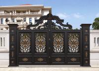 China Luxury European Classical Villa Courtyard Gate, Custom Size T6 Aviation-grade Aluminum Alloy Motorized Swing Gate for sale