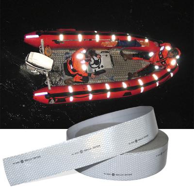 China 2in X 75ft Silver SOLAS Reflective Tape Marine Safety Warning Tape for Maritime Equipment for sale