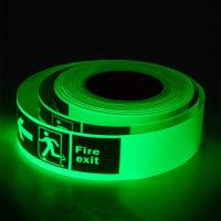 China Waterproof Night Self-luminous Photoluminescent Luminous Glow In The Dark Safety Tape for sale