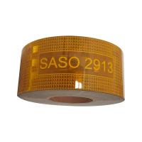 China Conspicuous SASO 2913 Reflective Tape Radium Tape Roll Yellow for sale