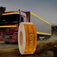 China ECE SASO 2913 Reflective Tape Vinyl Adhesive Sheet For Trucks auto for sale