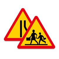 China Road Safety Aluminium Reflective Traffic Signs Retro Symbols 2mm for sale